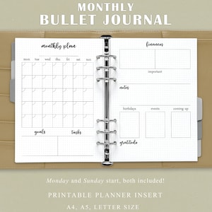 Printable Journal Starter Kit - Weekly Planner, Daily Planner, Monthly ...
