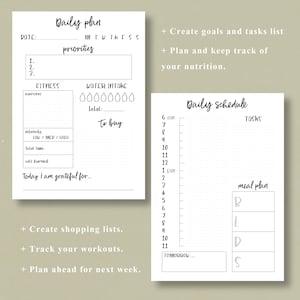 Daily Bullet Journal Printable Daily Planner Bullet Journal - Etsy