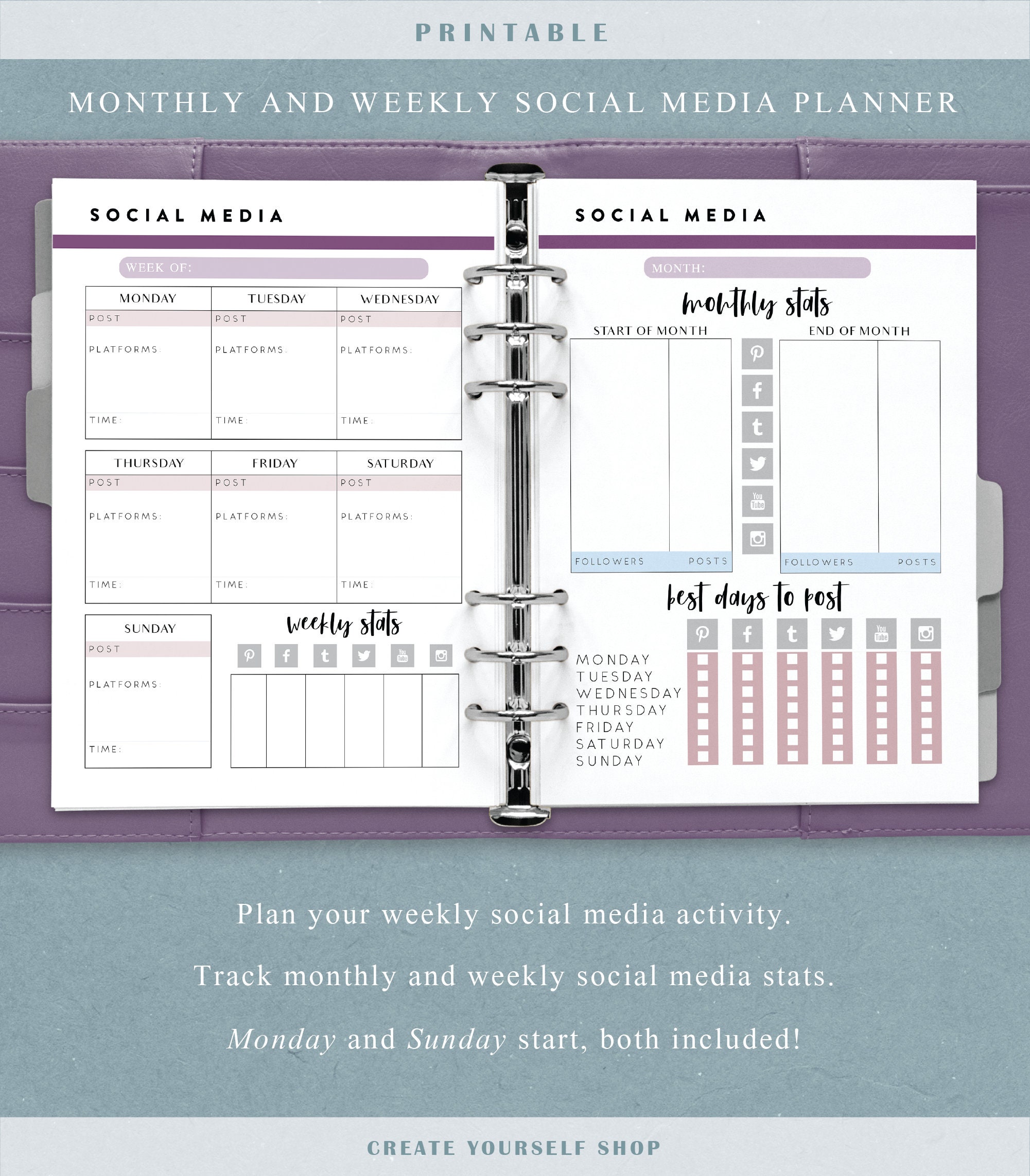 Etsy Business Planner Printable - Small Business Planner, Printable ...
