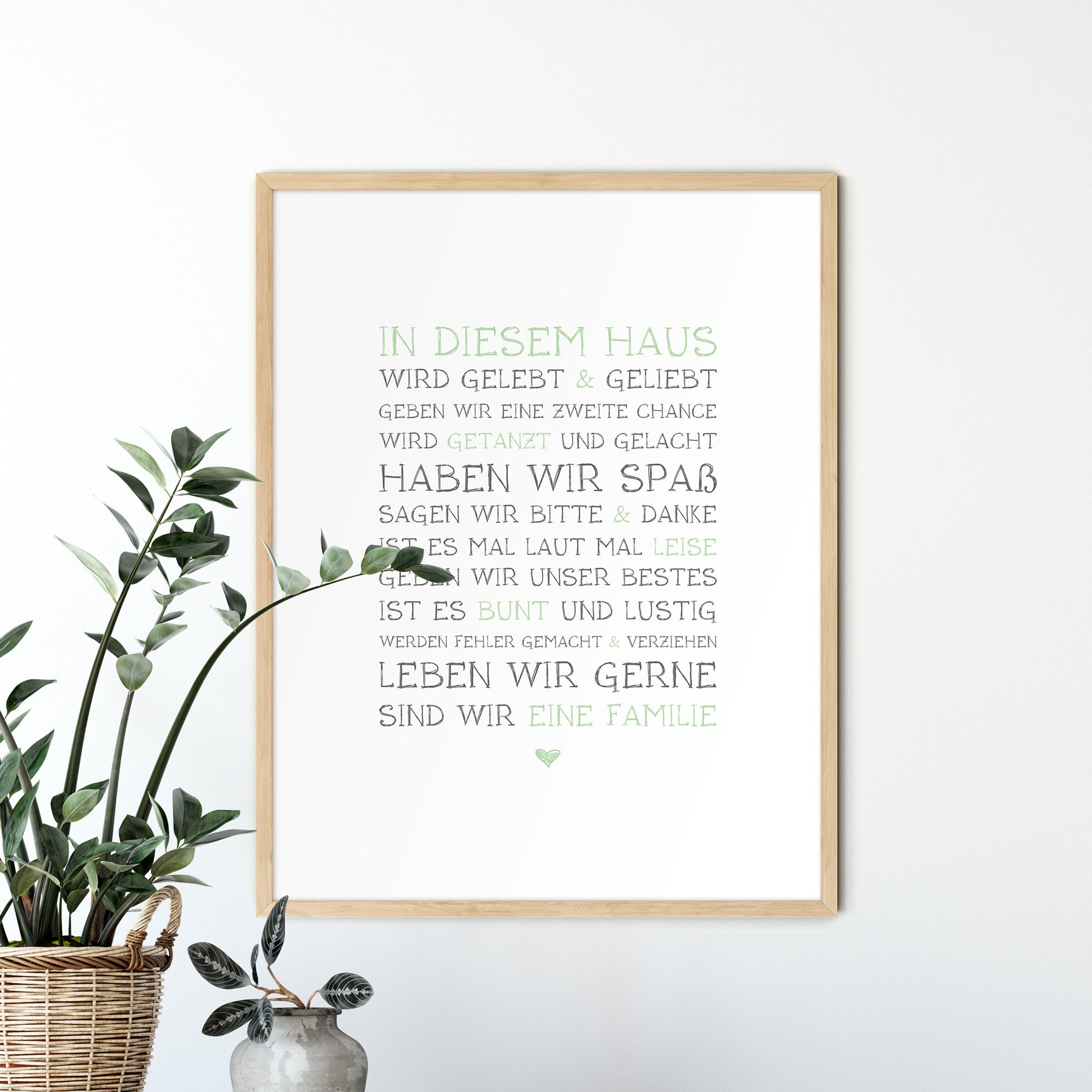 Poster Family Mantra A2 for families | Etsy