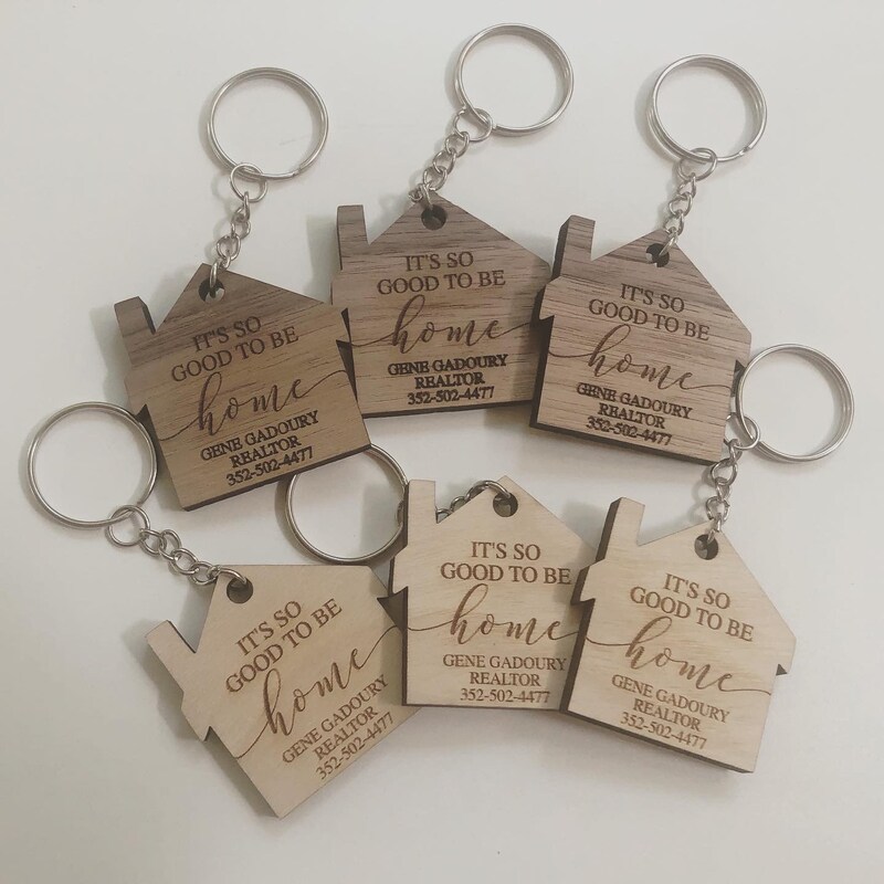 Realtor Keychain - Etsy