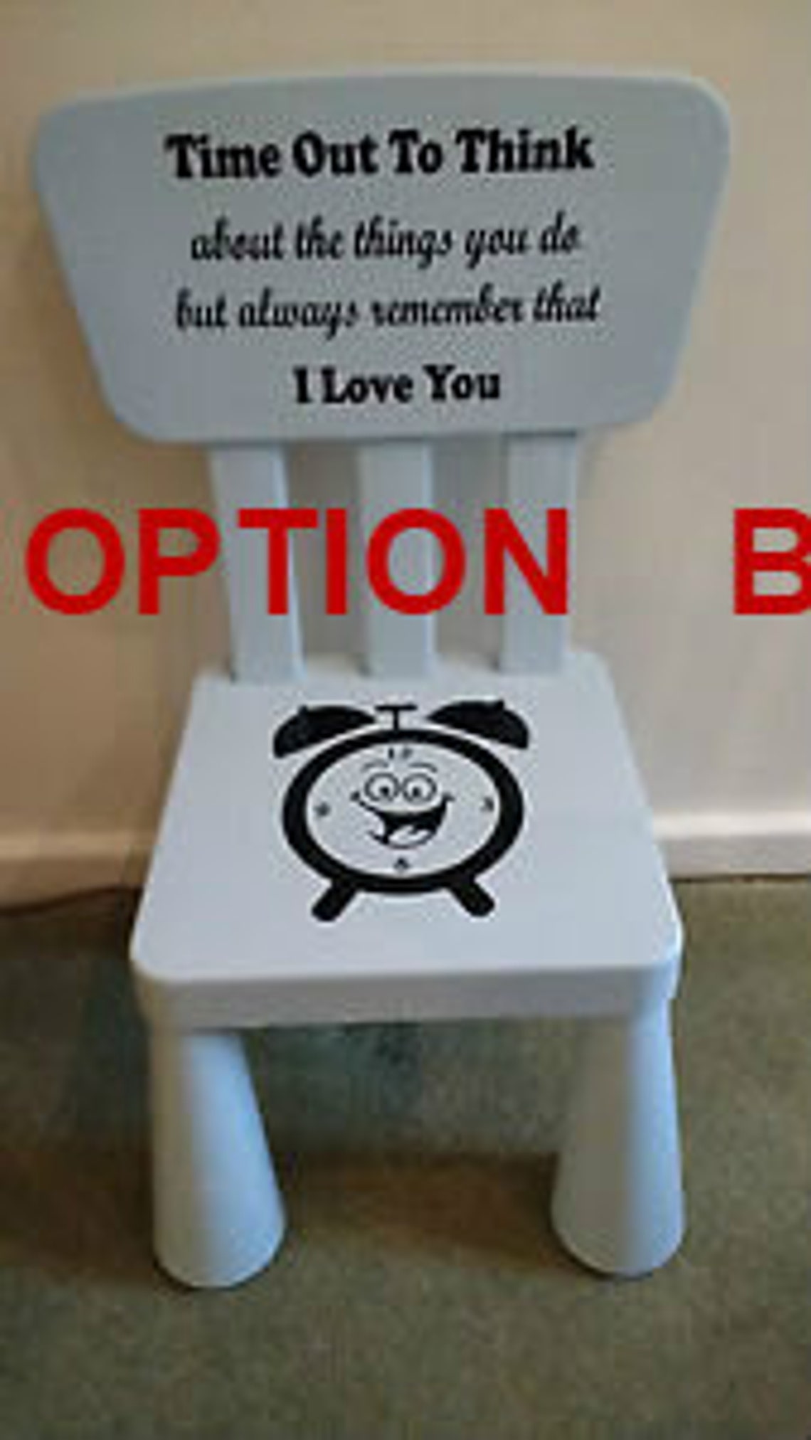 Time Out Chair Decal - Etsy