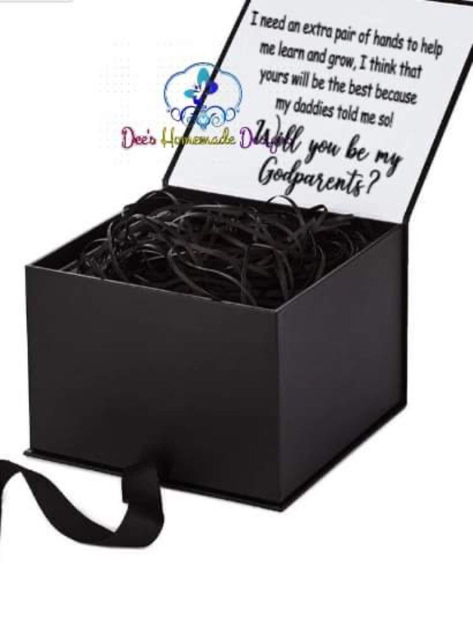 Customizable Godparents Proposal Box WITH Drinkware | Etsy Canada