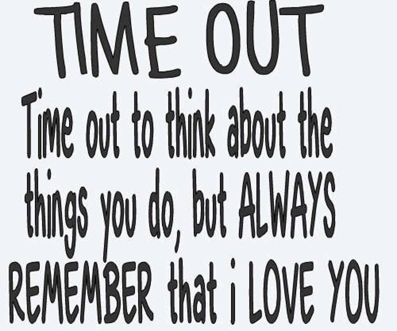 Time Out Chair Decal - Etsy