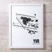 YVR Airport Map Print: Vancouver Aviation Art - Etsy