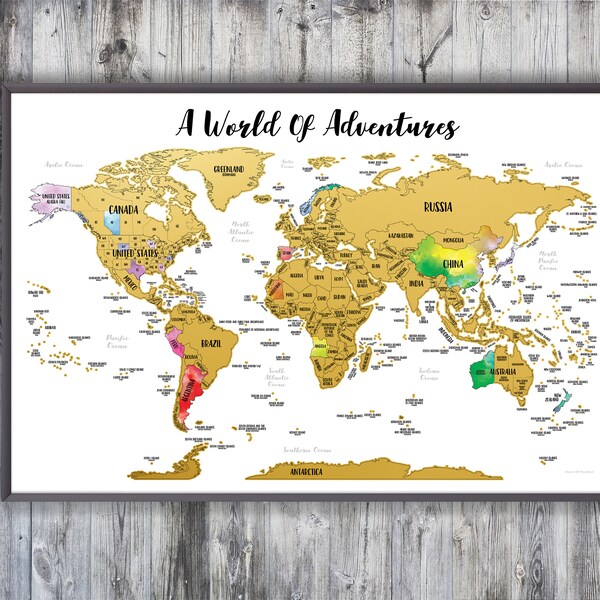 Travel Map - Etsy