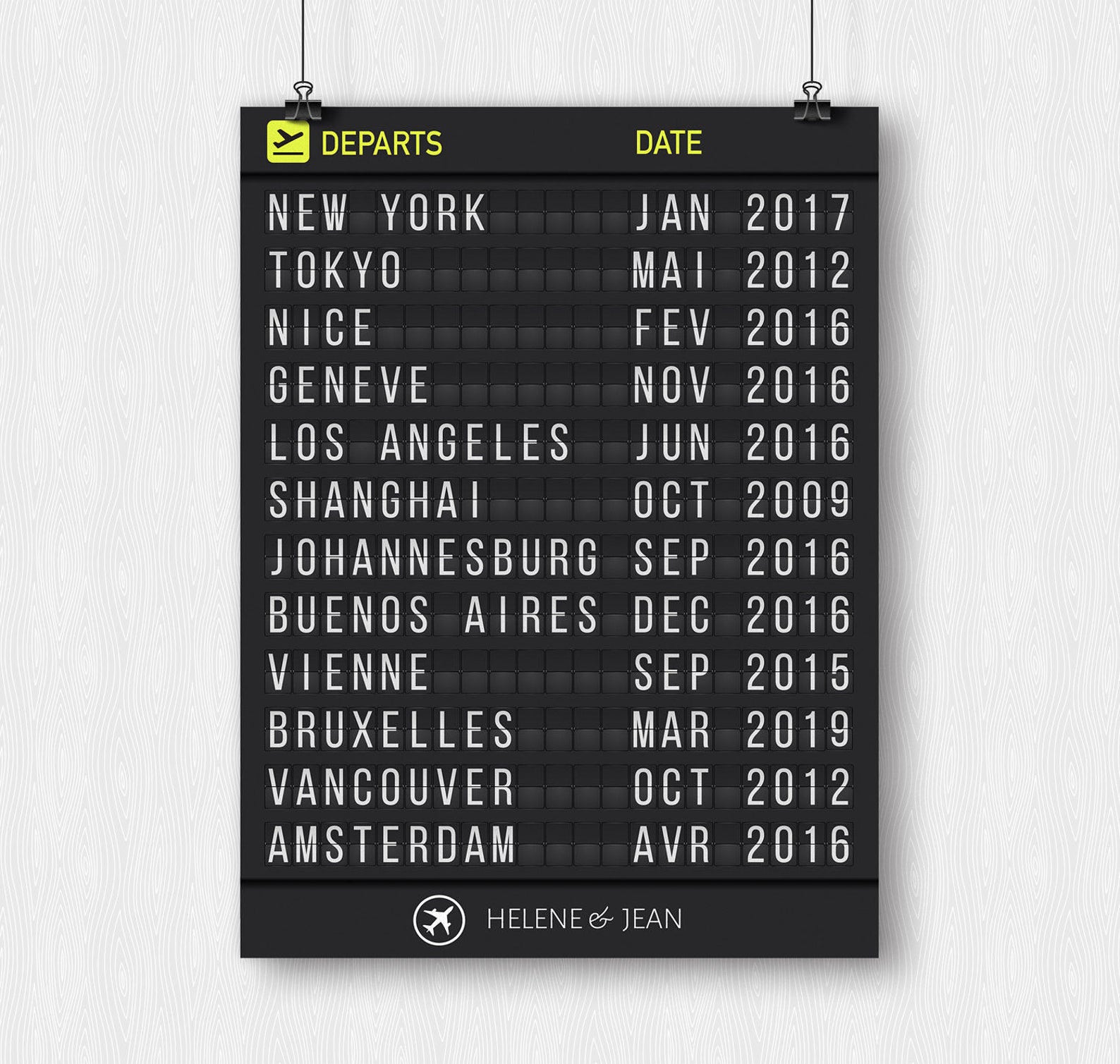 Digital-only Airport Flight Board (with Bold Letters) - Etsy