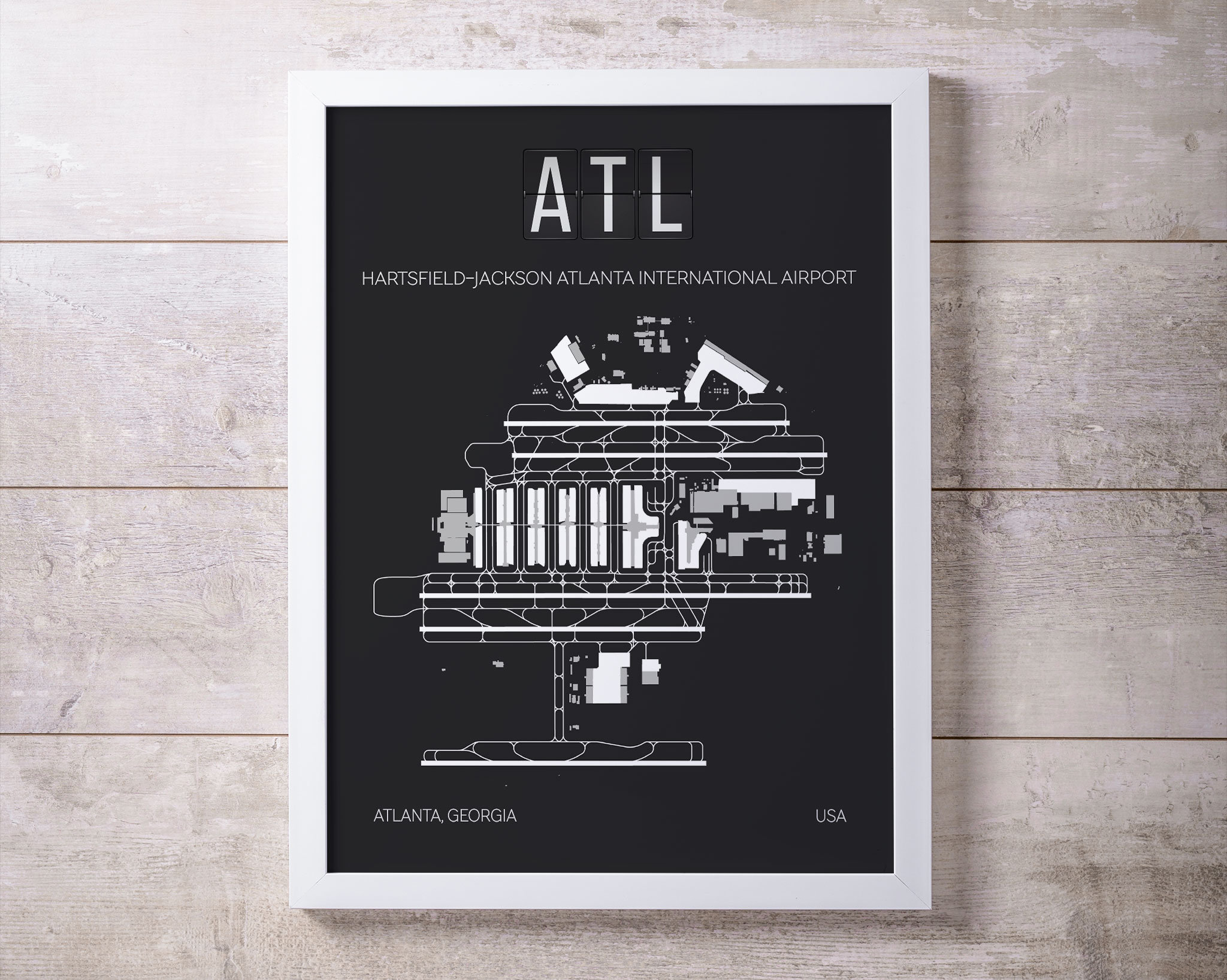 Atlanta Airport Detailed Map International ATL Atlanta International