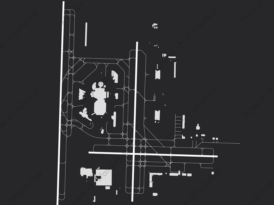 TPA Tampa International Airport Map Print | Etsy