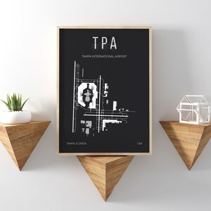 TPA Tampa International Airport Map Print - Etsy
