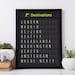 Printed Destinations Airport Board, Personalized for You with Thin ...