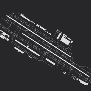 DXB Dubai International Airport Map Print - Etsy