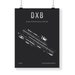 DXB Dubai International Airport Map Print - Etsy