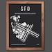 SFO San Francisco Airport Print Map Wall Art - Etsy