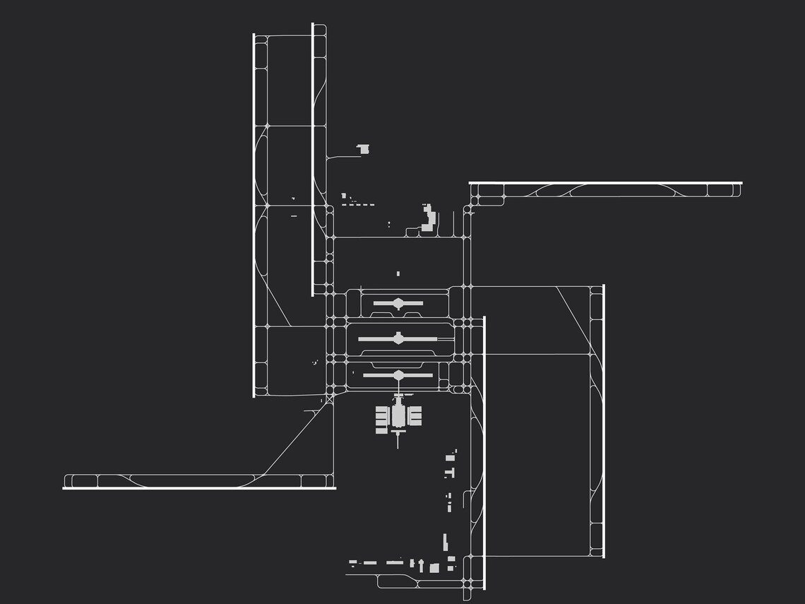 DEN Denver International Airport DIA Print Map Wall Art | Etsy