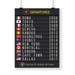 Airport Flight Board With Flags, Printed Version Frame Not Included - Etsy