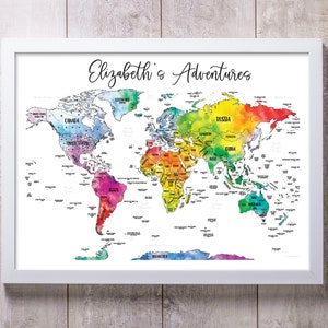 PERSONALIZED BIRTHDAY GIFT for Her to Scratch - 24"x18" - Her Name on ...