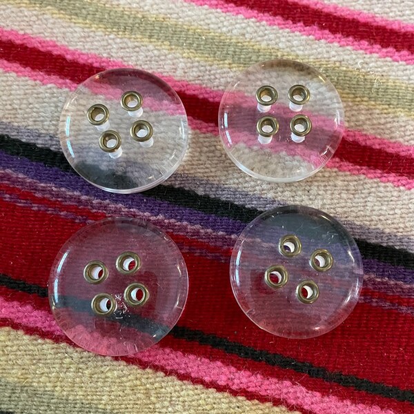 Clear Lucite Buttons - Etsy