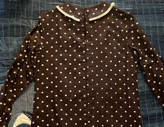 1960s 1970s Vintage Beeline Fashions MOD Brown & Whit… - Gem