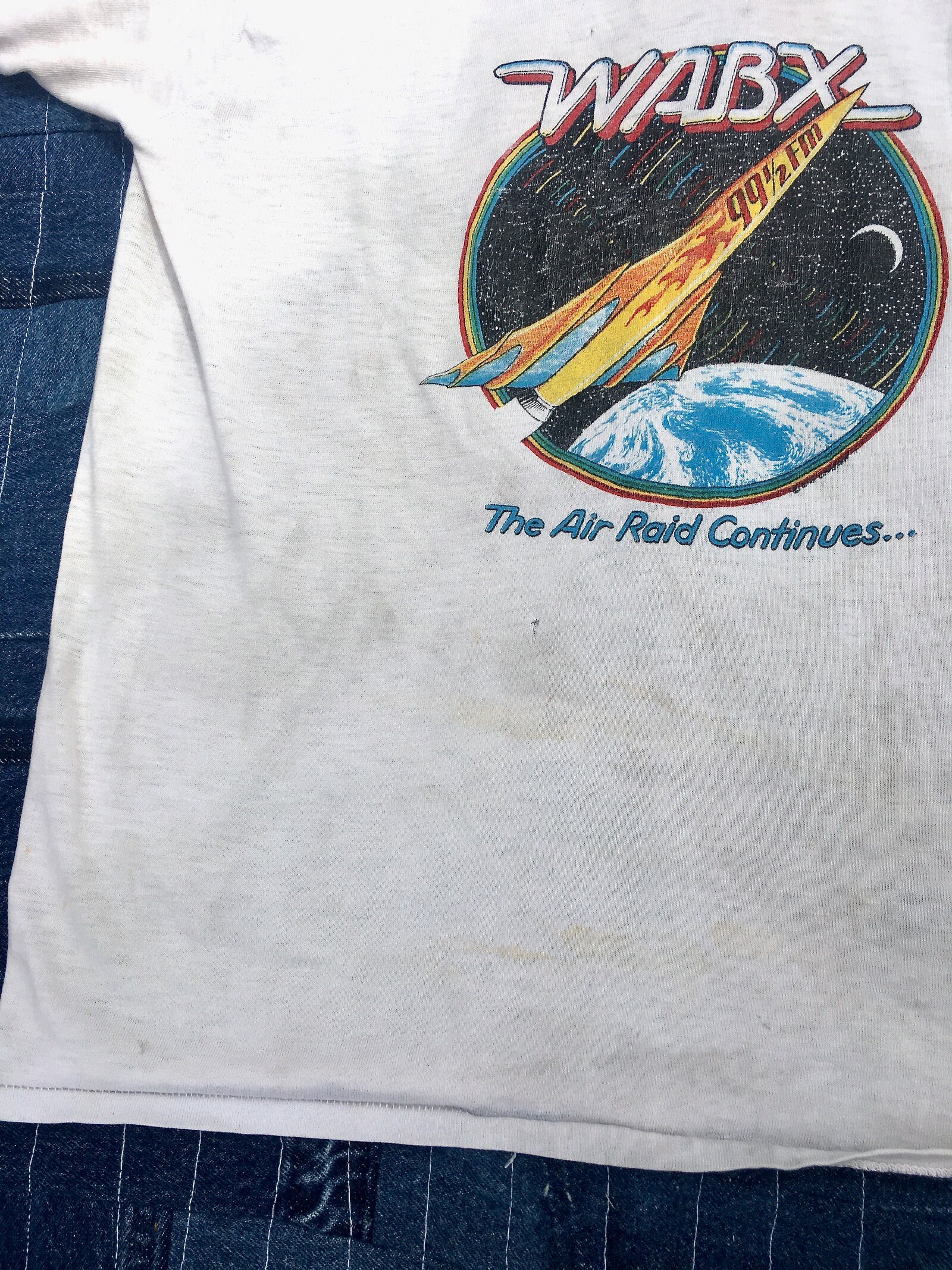 Vintage 70s 80s Detroit Rock Radio Station WABX 99 1/2 FM T - Etsy