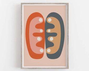 African Adinkra Symbols. Friendship Abstract Art Print. - Etsy