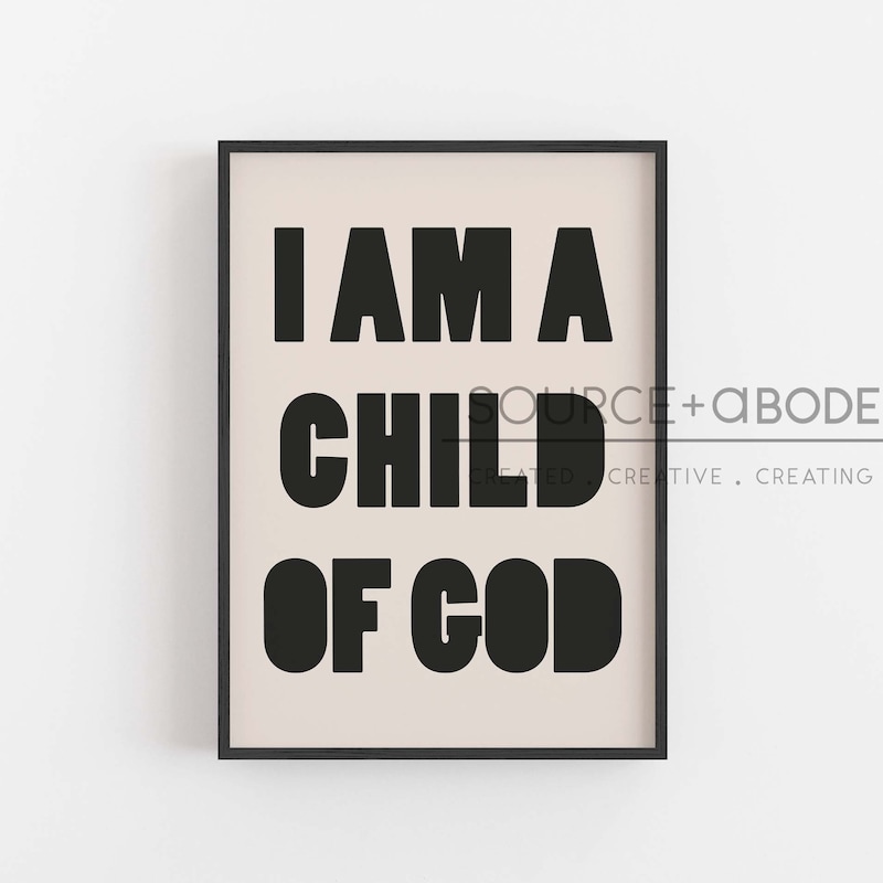 I Am a Child of God - Etsy