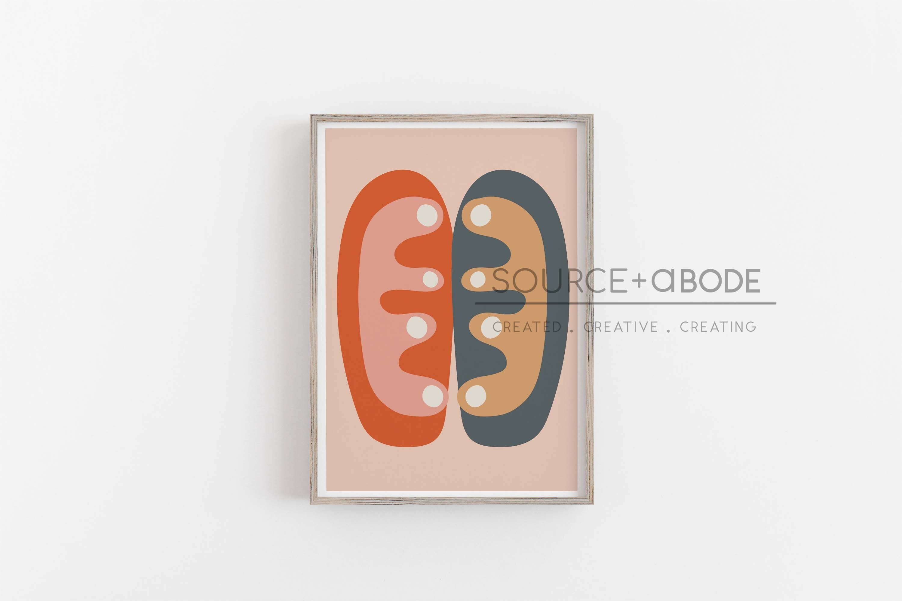 African Adinkra Symbols. Friendship Abstract Art Print. African Proverb ...