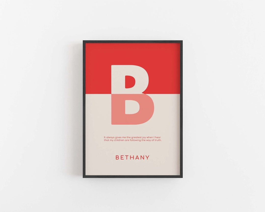 Bible Verse Name Art, Christian Children's Name Print, Christian Baby ...