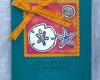 Seashell Birthday Card - Etsy