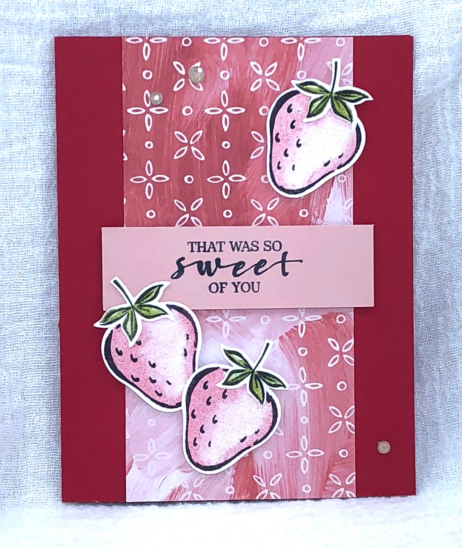 Strawberry Sweet Card - Etsy