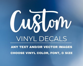 Personalized Custom Vinyl Decal - Wedding Decal - Decal - Decals ...