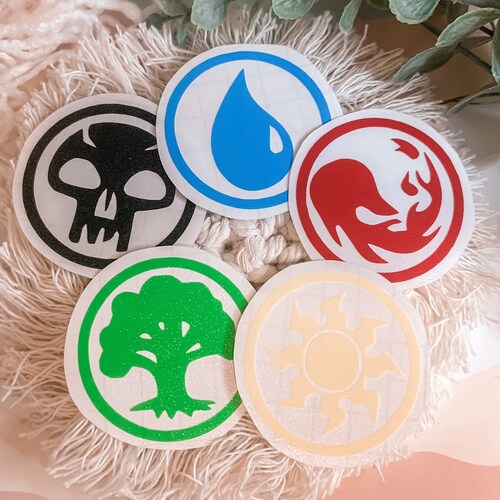 Magic the Gathering Mana Stickers / Decals Individual - Etsy