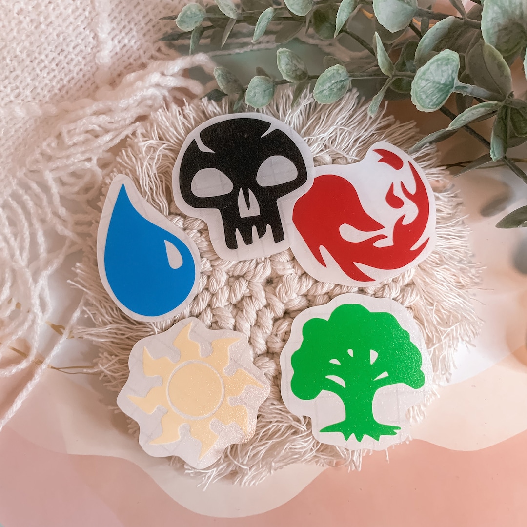 MTG Symbols Mana Decal, MTG Mana Stickers, MTG Lands, Magic the ...