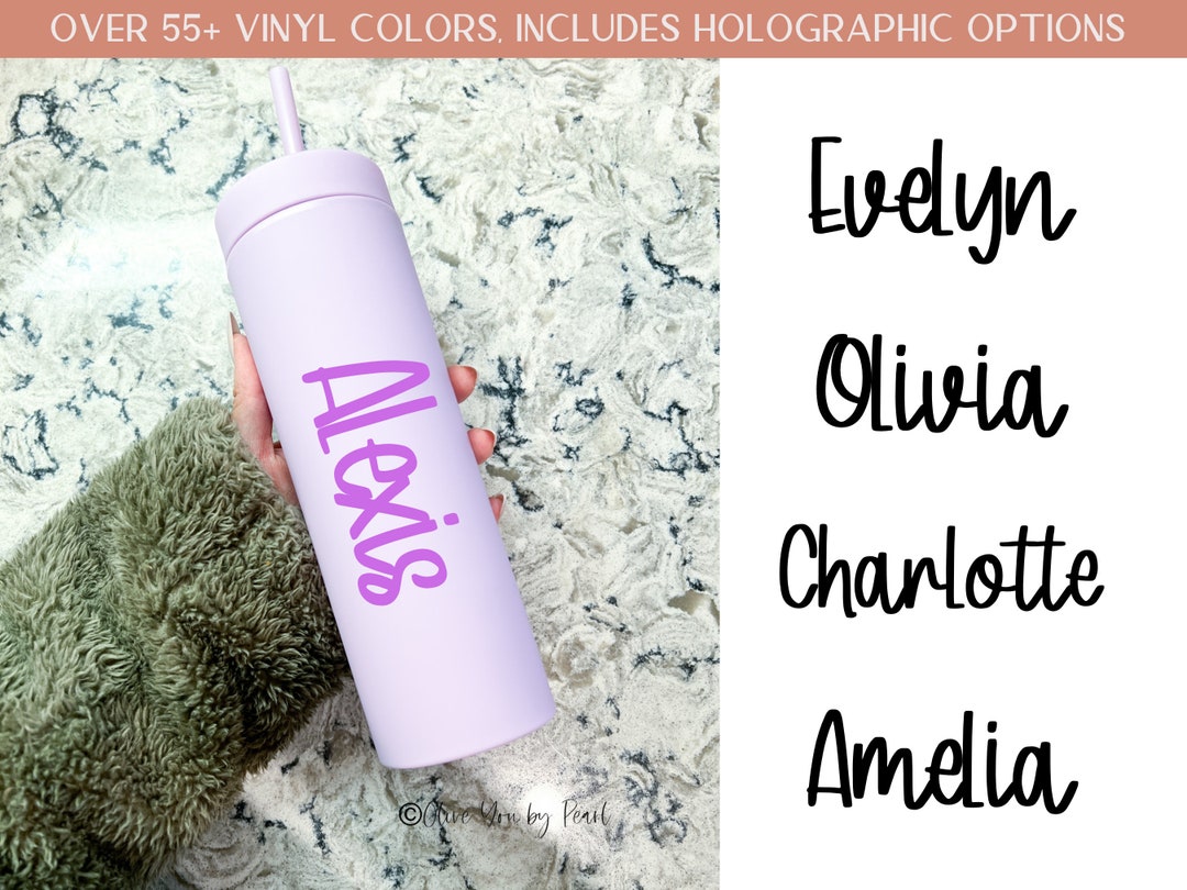 Alexis Font, Custom Name Vinyl Decal, Vinyl Stickers, Holographic Name ...