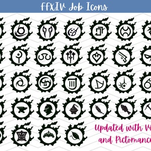 Final Fantasy 14 Inspired Job Icon Decal, FFXIV Job Class Vinyls ...