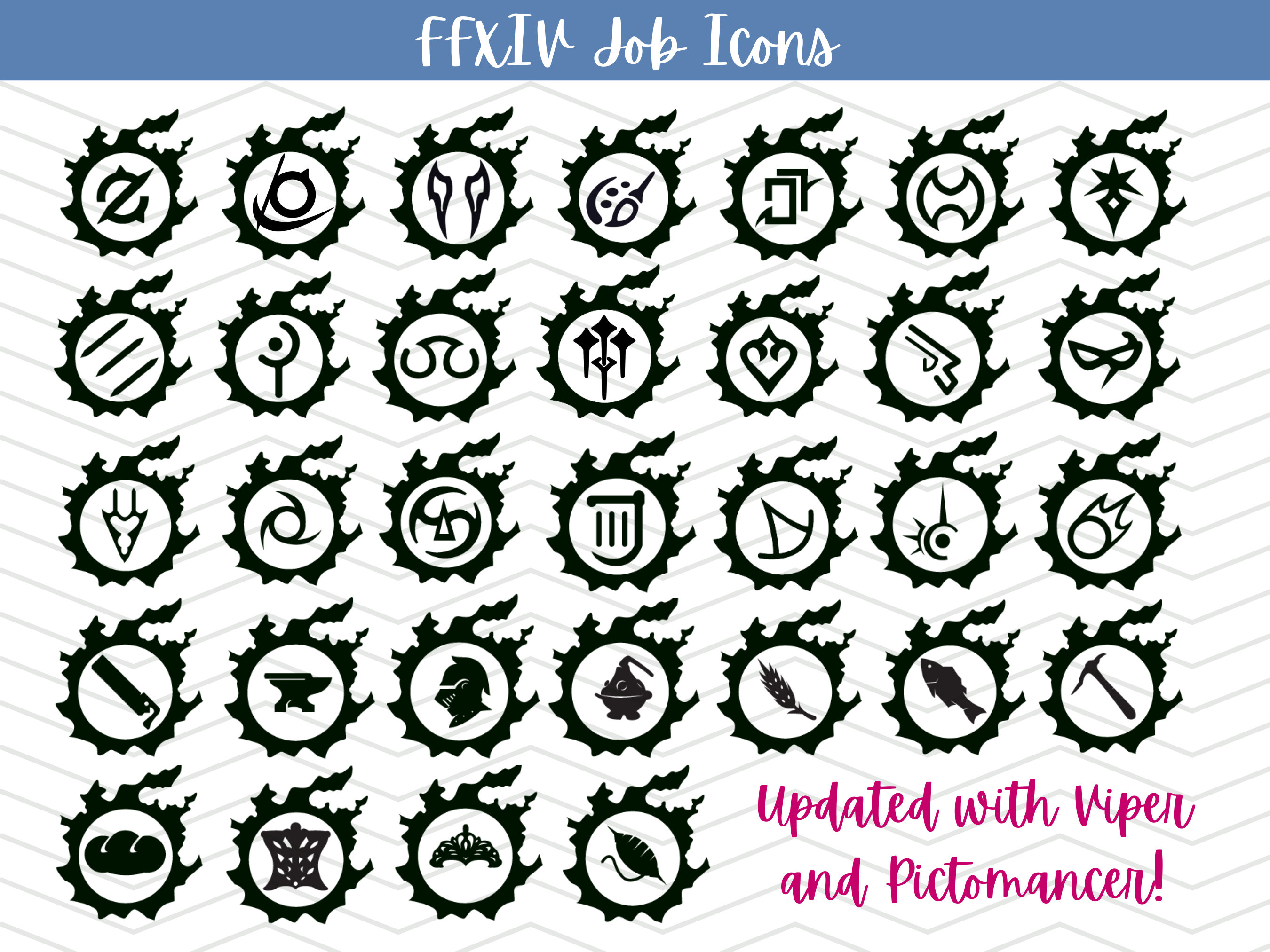 Ffxiv Class Logo Final Fantasy XIV Job Icons | ...rpg O Mania...