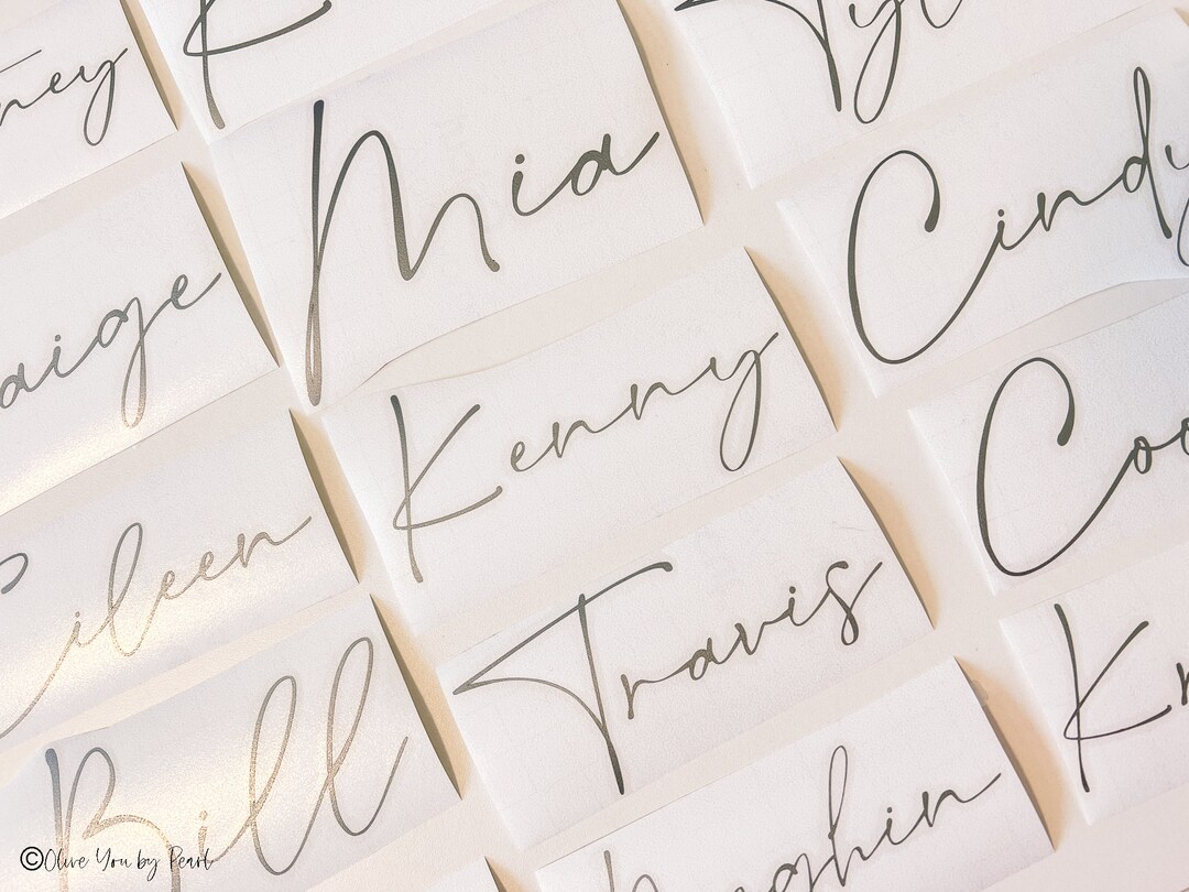 Megan Font, Custom Vinyl Stickers, Lettering Stickers, Vinyl Stickers ...