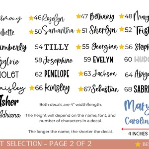 Custom Vinyl Name Stickers and Decal, Lettering Stickers, Vinyl ...