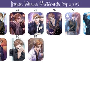 Ikemen Villains Photocards - William Rex, Harrison Gray, Liam Evans ...