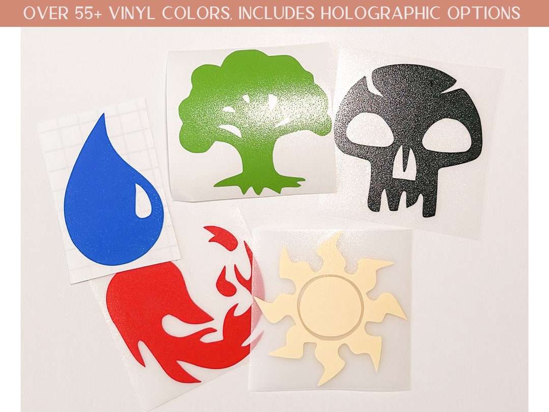 MTG Symbols Mana Decal, MTG Mana Stickers, MTG Lands, Magic the ...