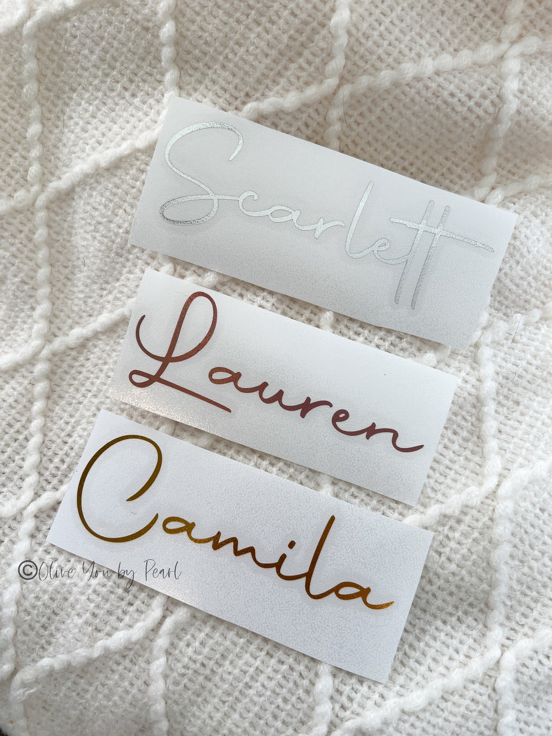 Holographic Name Decal, Birthday Party Decor, Girls Trip Tumbler Name ...