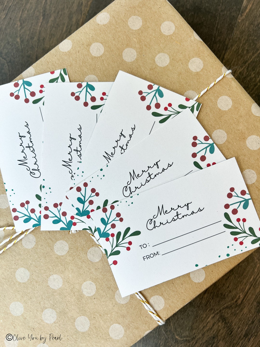 Christmas Gift Tags, Christmas Name Tags, Personalized Gift Tags ...
