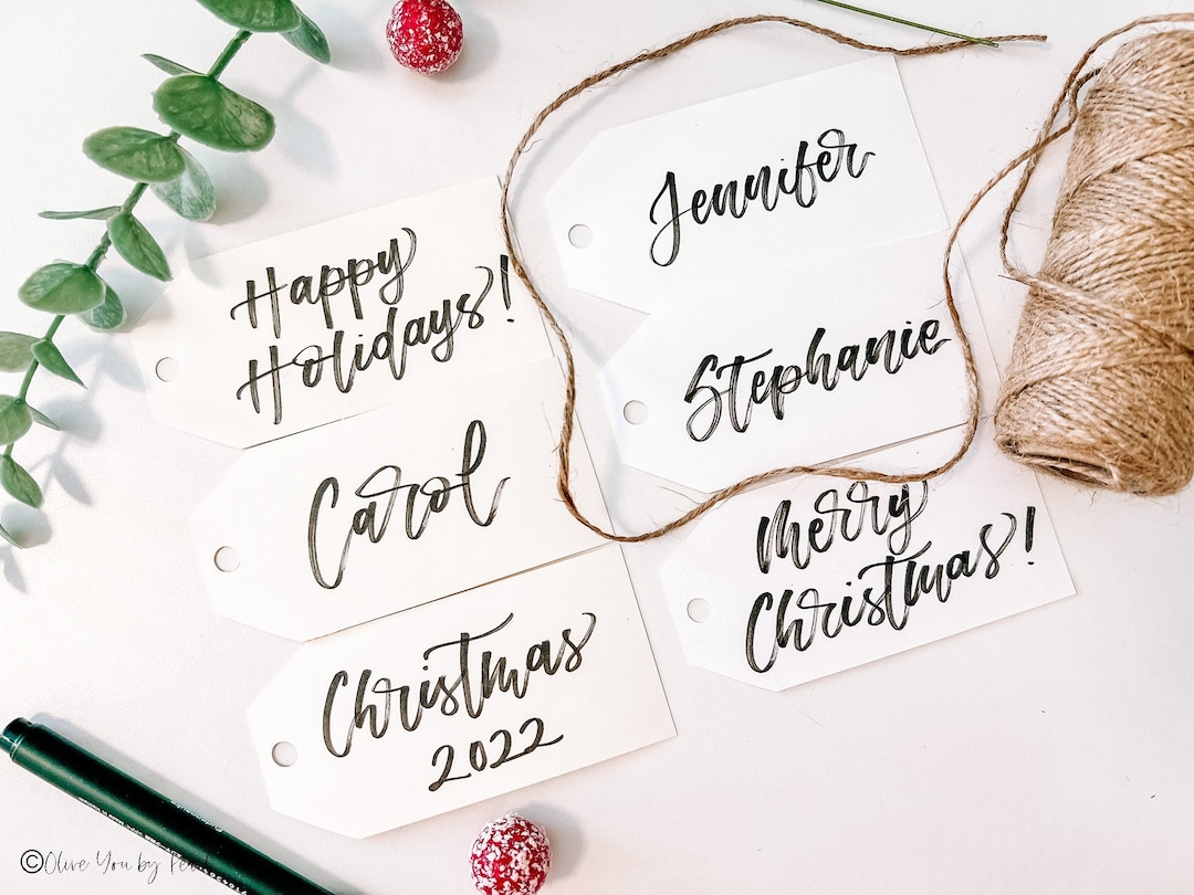 Personalized Gift Tags Custom Gift Tags Holiday Gift Tags - Etsy