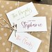 Personalized Gift Tags - Brush Lettering Font - Gift Tags and Cards for ...