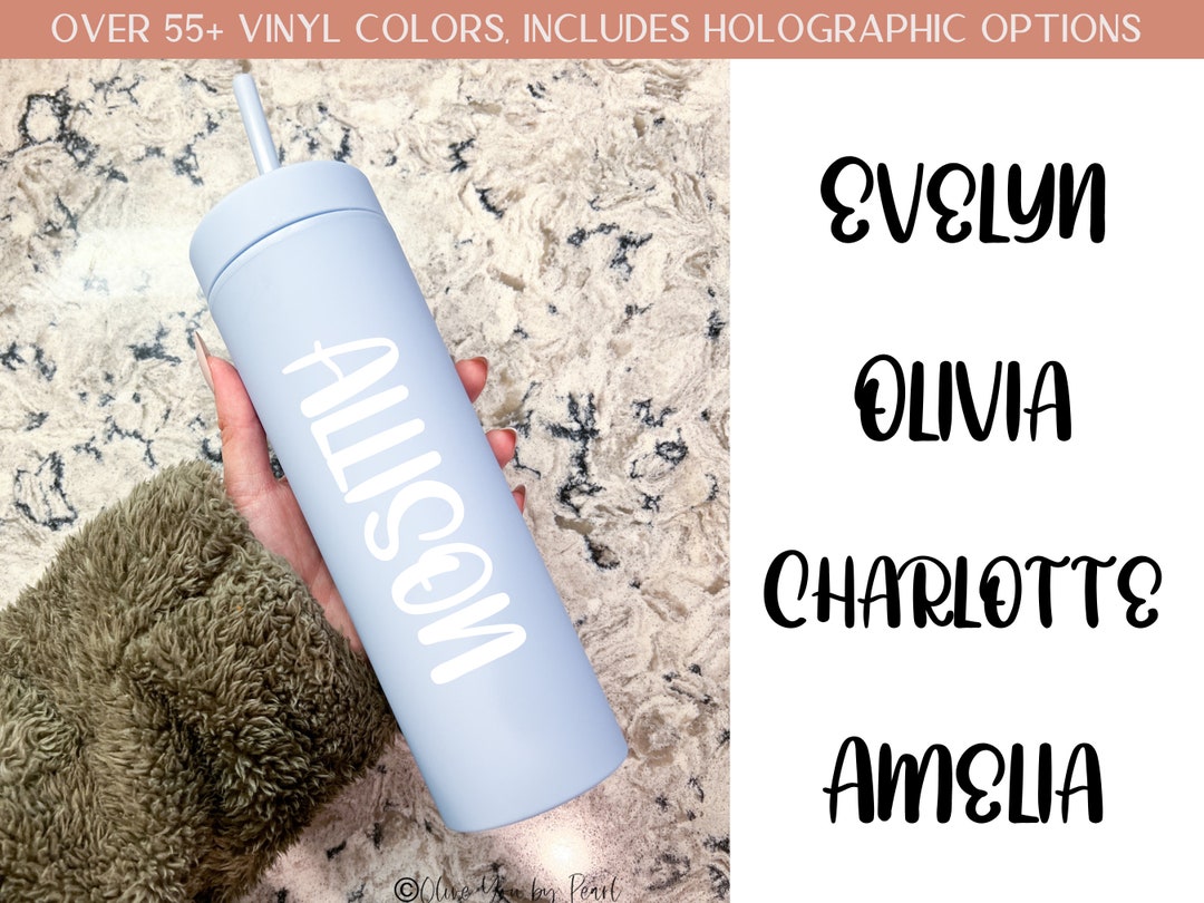 Allison Font, Custom Name Vinyl Decal, Vinyl Stickers, Holographic Name ...