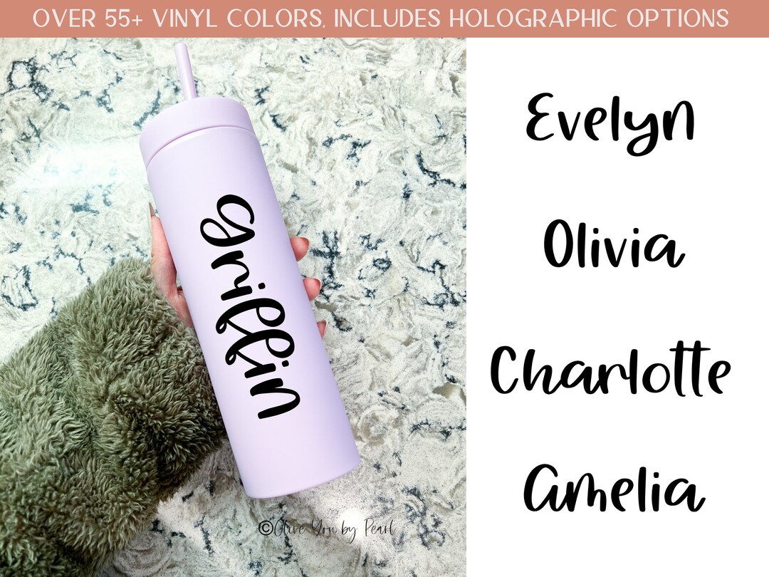 Griffin Font, Custom Name Vinyl Decal, Vinyl Stickers, Holographic Name ...