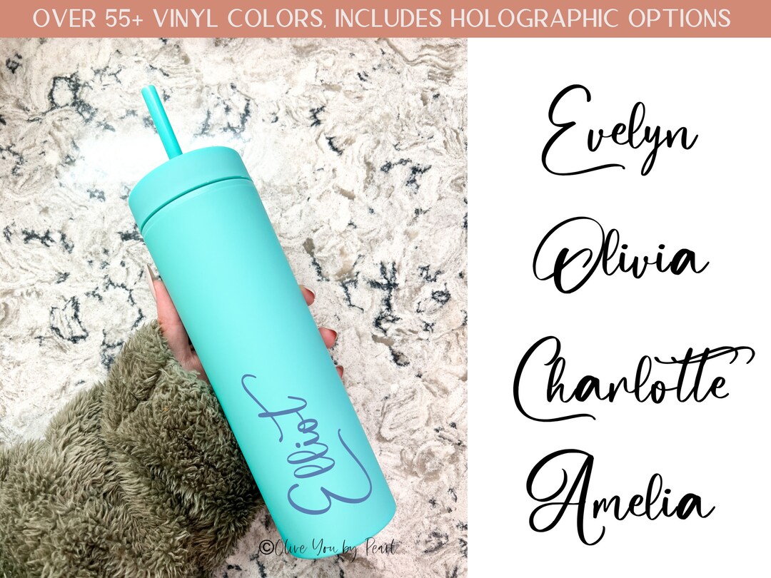 Elliot Font, Custom Name Vinyl Decal, Vinyl Stickers, Holographic Name ...