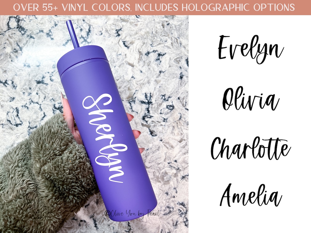 Sherlyn Font, Custom Name Vinyl Decal, Vinyl Stickers, Holographic Name ...