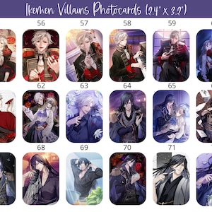 Ikemen Villains Photocards - William Rex, Harrison Gray, Liam Evans ...