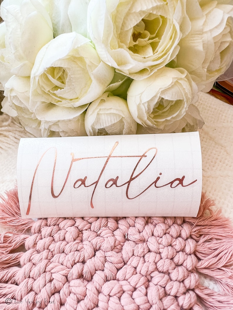 Megan Font Custom Vinyl Stickers Lettering Stickers Vinyl - Etsy